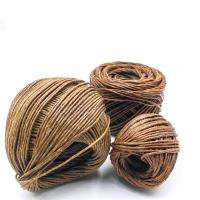 China Eco-Friendly DIY Crafts Sustainable 2mm Jute String Rope with 100% Hemp and Beeswax for sale