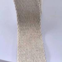 China Custom 100% Cotton Thick Twill Webbing Clothes Belt Accessories White Webbing for sale