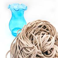 China 5mm Hollow Hemp Rope for DIY Clothing Accessories 100% Hemp Webbing Braided Jute Rope for sale