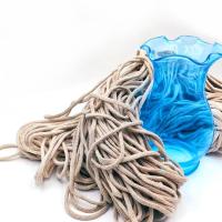 China 5mm Hollow Hemp Rope for DIY Clothing Accessories 100% Hemp Webbing Braided Jute Rope for sale