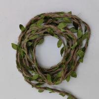 China Rattan Green Leaf Braid Jute Rope Ideal Material for Kindergarten Environmental Layout for sale