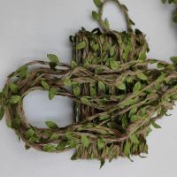 China Rattan Green Leaf Braid Jute Rope Ideal Material for Kindergarten Environmental Layout for sale