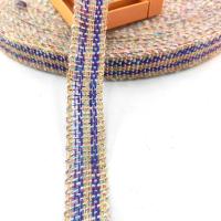 China Webbing 25mm Woven Jute Ribbon for Christmas Holiday Decoration 100% Jute Burlap Fabric for sale