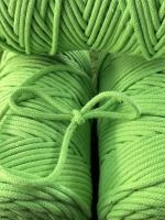 China Customizable Diameter and Length Cotton Binding Woven Cotton Rope for Spot Green Color for sale