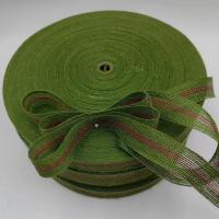 China Manufacturers Direct Jute Webbing for Eco-Friendly Fishing Line in Green Jump Color for sale