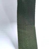 China Green Tactics Equipment Material Strap 3cm Width Woven Nylon Herringbone Webbing for sale