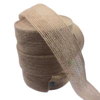China 3cm Natural Jute Fabric Ribbon Wedding Gift Decoration Tape Braided Fishing Line for sale