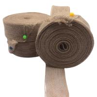 China 3cm Natural Jute Fabric Ribbon Wedding Gift Decoration Tape Braided Fishing Line for sale