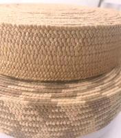 China 65% Straw 35 % Latex Braided Elastic Straw Braided Tape Elastic Belt Webbing for Shoes for sale