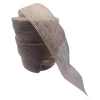China 3cm Natural Jute Fabric Ribbon Wedding Gift Decoration Tape Braided Fishing Line for sale