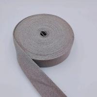 China 2024 Multiple Specifications Sustainable Plain Webbing For Bag Customized Colors Flax for sale