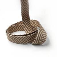 China 4cm Woven Belt Herringbone Grain jute webbing for Vintage Style Summer Hat Accessories for sale