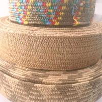 China Other 65% Straw 35% Latex Braided Elastic Straw Braided Tape Elastic Belt Webbing for sale