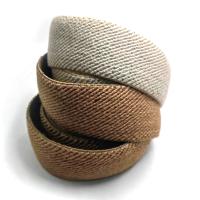 China 50% Jute 40% Latex 10% Polyester Twill Elastic Webbing for Sustainable Shoe Material for sale
