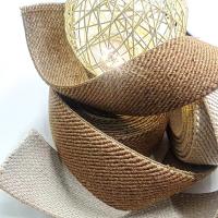 China 50% Jute 40% Latex 10% Polyester Twill Elastic Webbing for Sustainable Shoe Material for sale