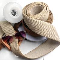 China 50% Jute 40% Latex 10% Polyester Twill Elastic Webbing for Sustainable Shoe Material for sale