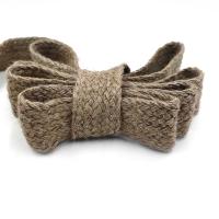 China Sustainable 4cm Wide Hemp Braided Belt Jute Belts For Diy Handmade Gift Packing Decoration for sale