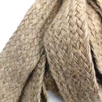 China Sustainable 4cm Wide Hemp Braided Belt Jute Belts For Diy Handmade Gift Packing Decoration for sale