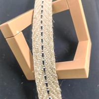 China Environment-Friendly Herringbone Belt 1 Inch White Jute Webbing for Sustainable Garment for sale