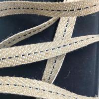 China Environment-Friendly Herringbone Belt 1 Inch White Jute Webbing for Sustainable Garment for sale