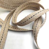 China Environment-Friendly Herringbone Belt 1 Inch White Jute Webbing for Sustainable Garment for sale