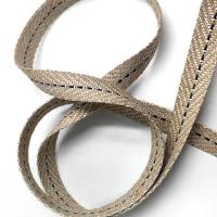 China Environment-Friendly Herringbone Belt 1 Inch White Jute Webbing for Sustainable Garment for sale