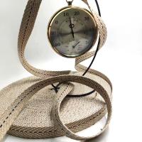 China Environment-Friendly Herringbone Belt 1 Inch White Jute Webbing for Sustainable Garment for sale