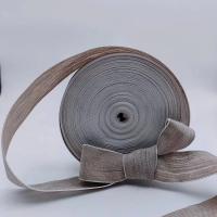 China Eco-friendly Linen Ribbon for Wedding and Christmas Decor Support 7 Days Sample Order for sale