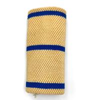 China 70% Polyester 30% Latex Waist Elastic Band With Blue Stripes for Clothing Accessories for sale