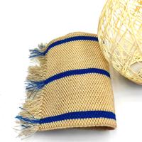 China 70% Polyester 30% Latex Waist Elastic Band With Blue Stripes for Clothing Accessories for sale