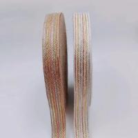 China Plain Multi Specification Jute Environmental Protection Colored Gold Fishing Line Ribbon for sale