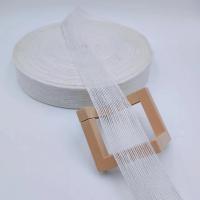 China 3.8cm Pure White Jute Woven Ribbon Perfect for Your B2B Decoration Projects and Needs for sale