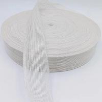 China 3.8cm Pure White Jute Woven Ribbon Perfect for Your B2B Decoration Projects and Needs for sale