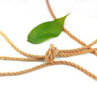 China 4mm Diameter Natural Jute Hemp Rope for DIY Decoration Handmade Crafts and Gift Packaging for sale