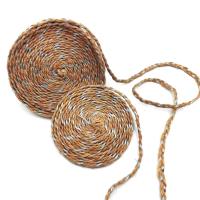 China Revamp Your Garment Packaging with Silver Wire Braided Hemp Decorative Cord Jute Rope for sale