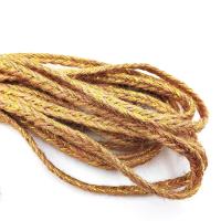 China Revamp Your Garment Packaging with Silver Wire Braided Hemp Decorative Cord Jute Rope for sale