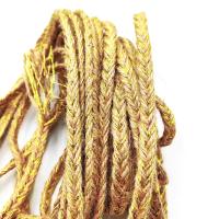 China Revamp Your Garment Packaging with Silver Wire Braided Hemp Decorative Cord Jute Rope for sale