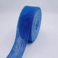 China Support 7 Days Sample Order Lead Time 4cm Blue Jute Ribbon for Gift Box Decoration for sale