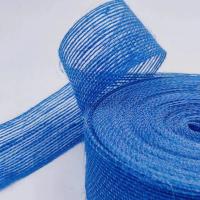 China Support 7 Days Sample Order Lead Time 4cm Blue Jute Ribbon for Gift Box Decoration for sale