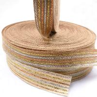 China Customized 50% Jute 15% Polyester Webbing Ribbon Roll for Fishing Line Webbing Needs for sale