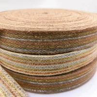 China Customized 50% Jute 15% Polyester Webbing Ribbon Roll for Fishing Line Webbing Needs for sale