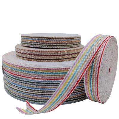 China Colorful Jute Ribbon Gift Box Packaging Eco Friendly Webbing for Christmas Decoration for sale