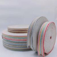 China Colorful Jute Ribbon Gift Box Packaging Eco Friendly Webbing for Christmas Decoration for sale