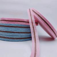 China Customized Size 3cm Jute Ribbon Webbing for Sustainable Colorful Gift Packaging for sale