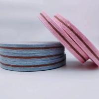 China Customized Size 3cm Jute Ribbon Webbing for Sustainable Colorful Gift Packaging for sale