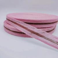 China Customized Size 3cm Jute Ribbon Webbing for Sustainable Colorful Gift Packaging for sale