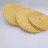 China 2024 Pure Yellow Fishing Line Hemp Ribbon Jute Webbing for Customized Colors Garment for sale