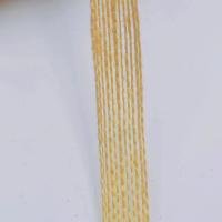 China 2024 Pure Yellow Fishing Line Hemp Ribbon Jute Webbing for Customized Colors Garment for sale