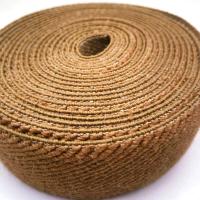 China Fabric Woven Jute Webbing Elastic Webbing for Clothing and Christmas Decorations for sale