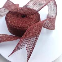 China 80% Jute 20% Polyester Eco Friendly Gold-wrapped Hemp Ribbon for Decorative Fishing Line for sale